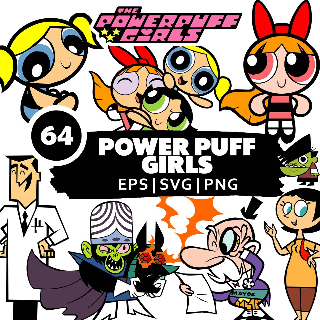 Powerpuff Girls SVG Powerpuff SVGS Powerpuff Girls Birthday Invitation ...