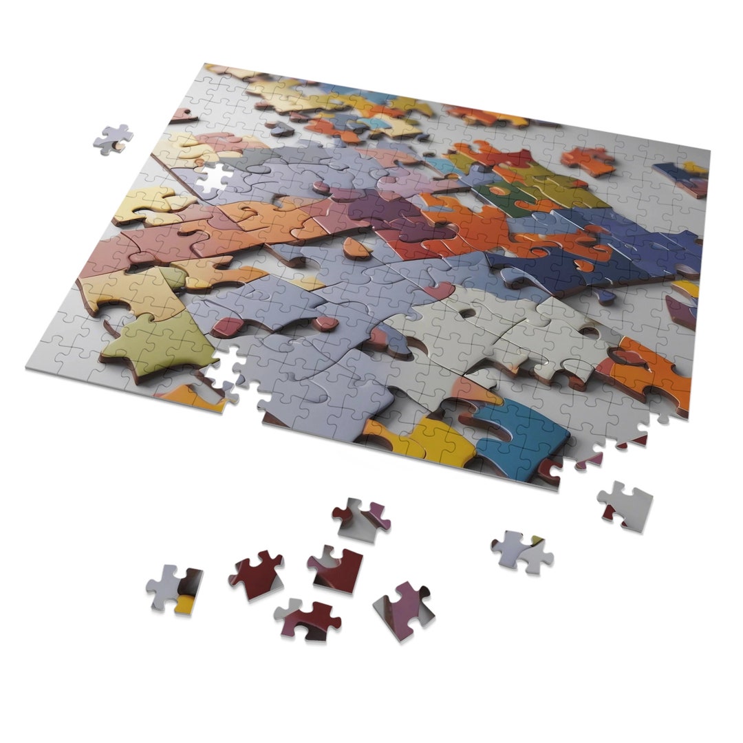 Jigsaw Pattern Puzzle Combines Difficulty and Aesthetics. 252 - Etsy