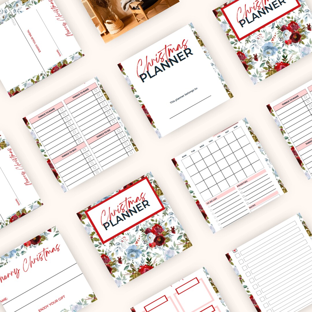 Christmas Planner Printable, Holiday Planning Template, Gift Budget ...