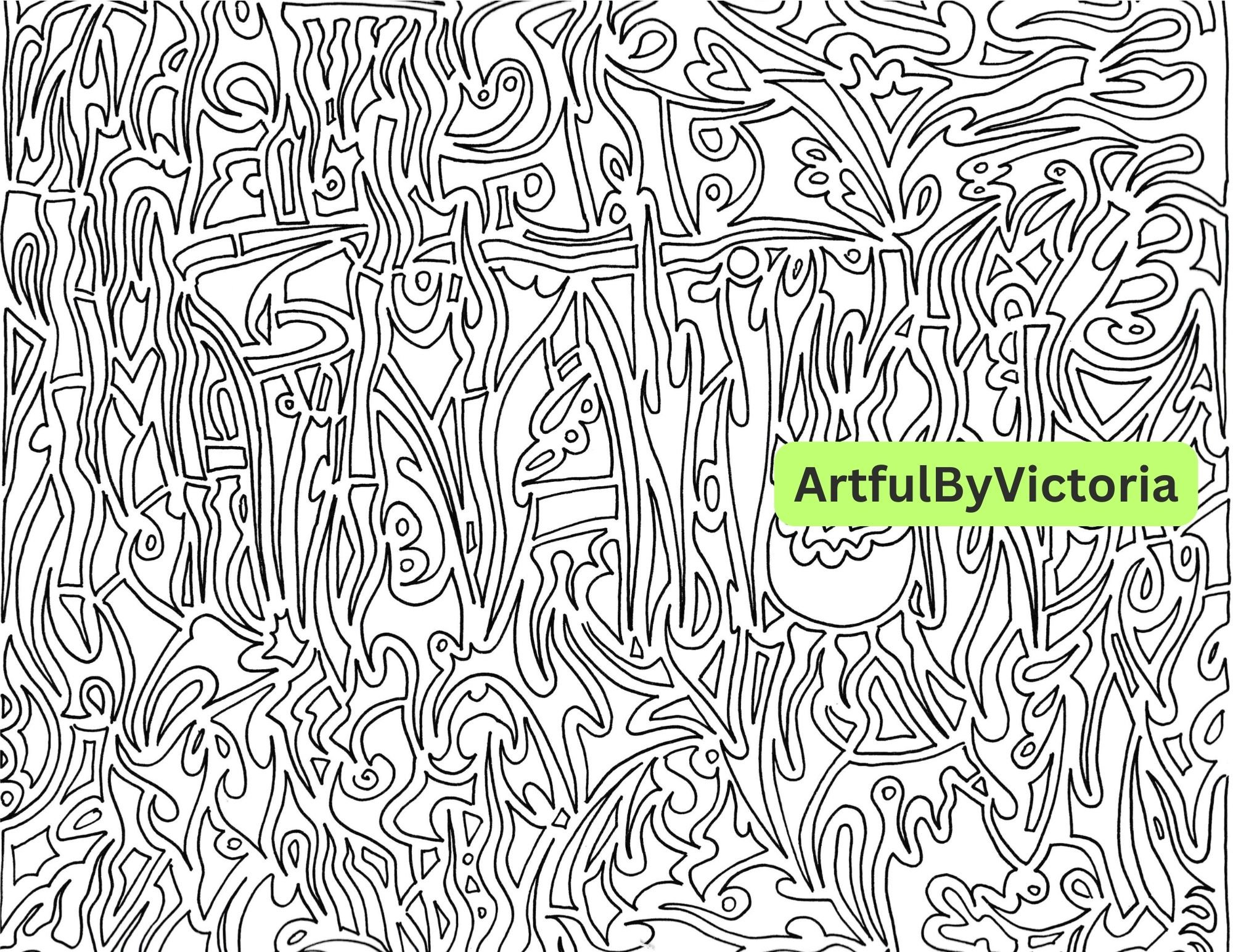 Printable Hidden Positive Words Coloring Pages, Mindful Coloring Sheets ...