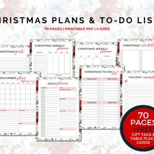 Christmas Planner Printable, Holiday Planning Template, Gift Budget ...