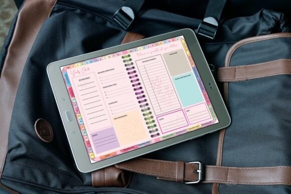 Undated Digital Planner, Digital Monthly Planner for Ipad, Goodnotes ...