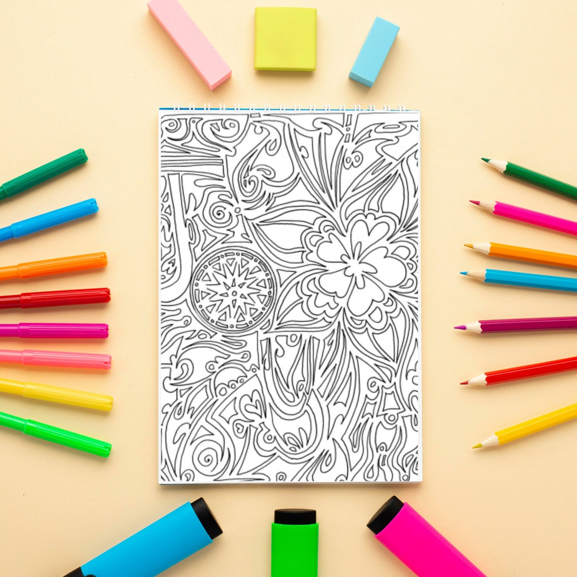 Printable Hidden Positive Words Coloring Pages, Mindful Coloring Sheets ...