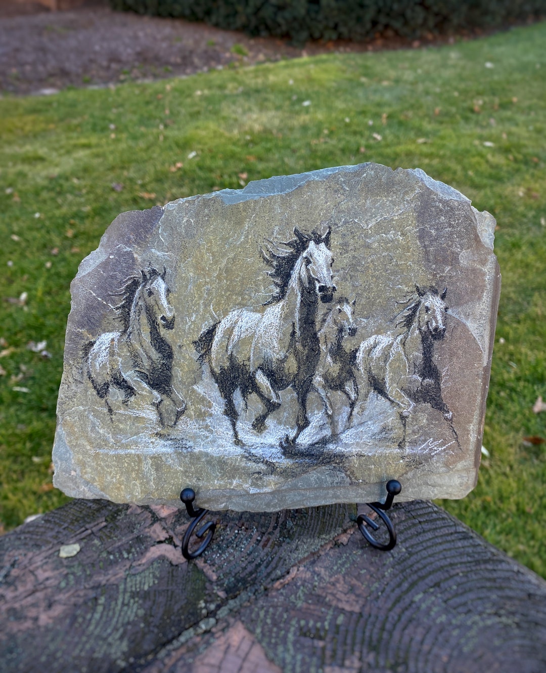 Sunlit Unity - Slate - Original Charcoal Illustration - Schweitzer ...
