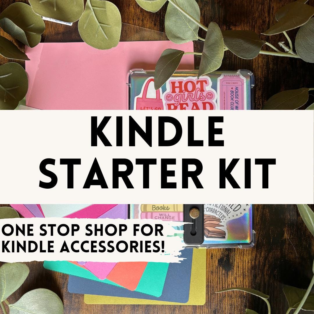 Kindle Starter Kit Kindle Case Kindle Backing Insert Kindle Decal Skin Kindle Stickers One Stop ...