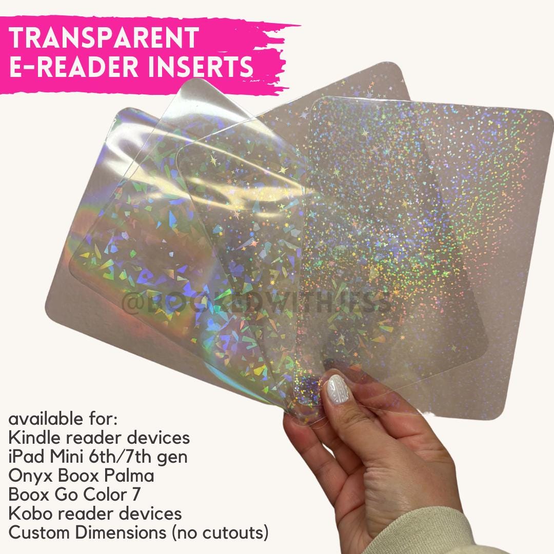 Transparent Kindle and E-reader Inserts | Kindle Case Insert | Kindle ...
