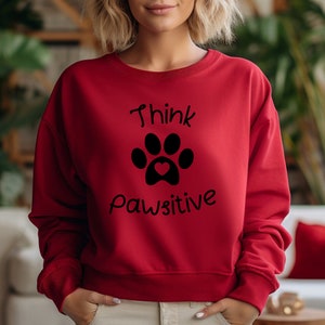 Think Pawsitive SVG, Animal Svg, Sign Design Svg, Pet Quote Svg, Paw ...