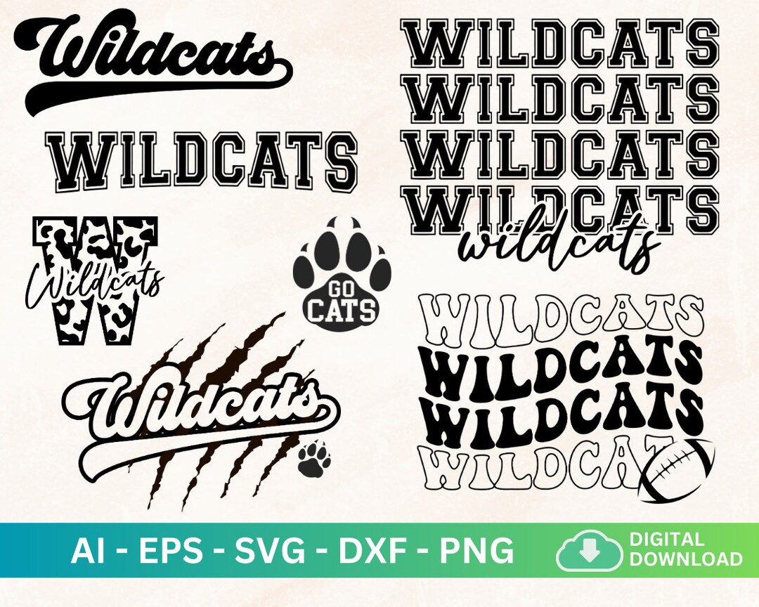Wildcats Svg Bundle, Wildcats Shirt, Wildcat Png, Wildcat Basketball ...
