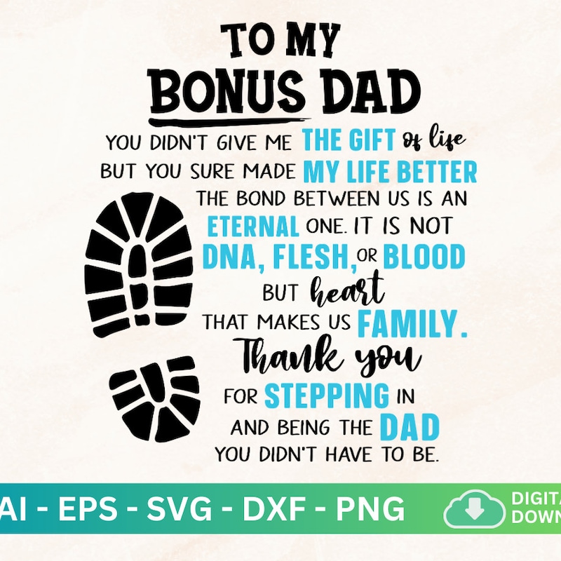 Bonus Dad Svg - Etsy