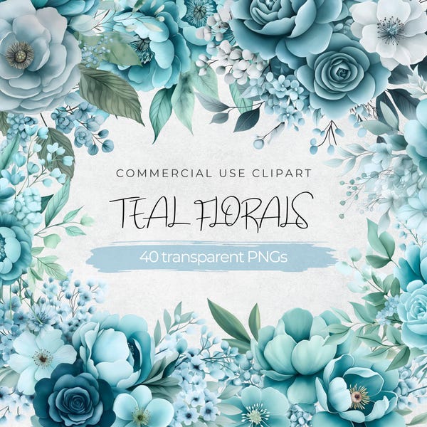 Teal Wedding Bouquet - Etsy