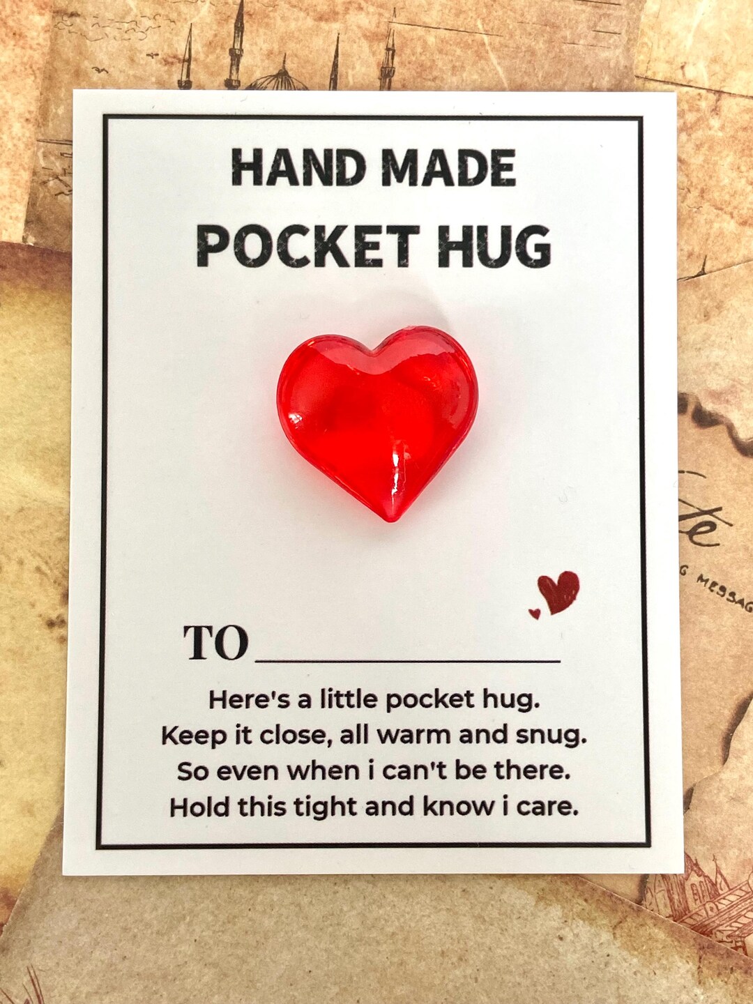 Name Pocket Hug Custom | Choose Your Mini Figure | Gift for Loved One ...