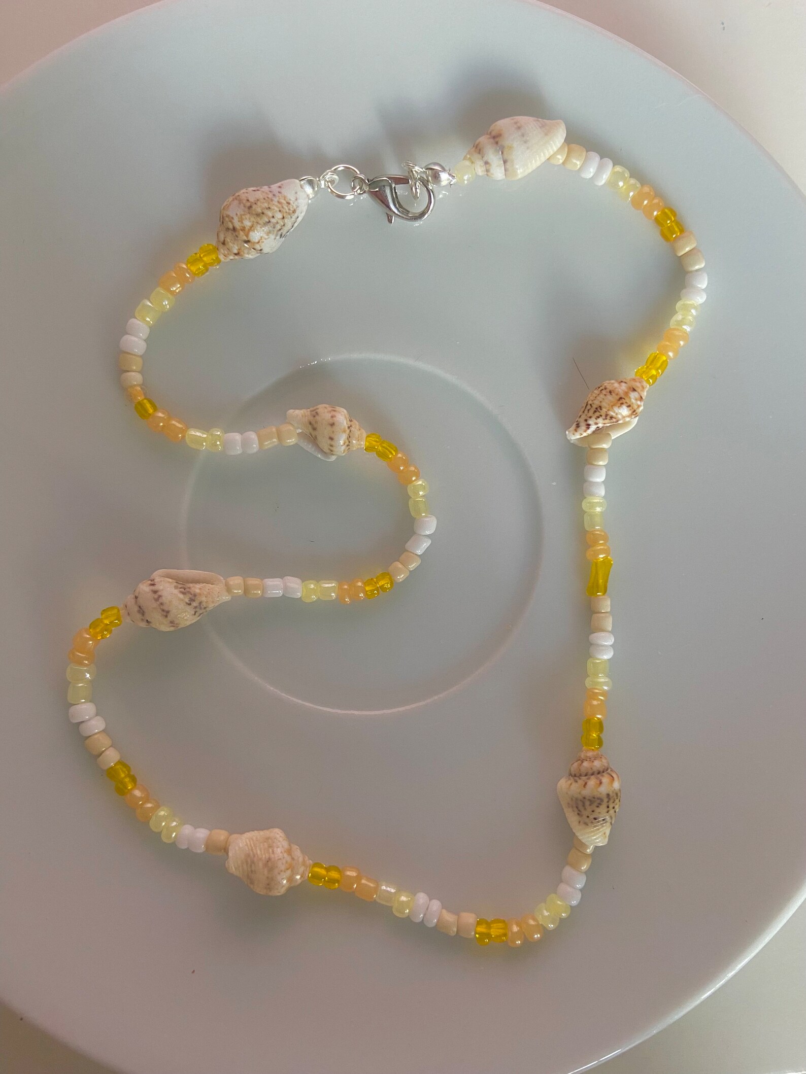 Shell Seed Bead Necklace – Beach Boho, Ocean Inspired, Coastal Style ...
