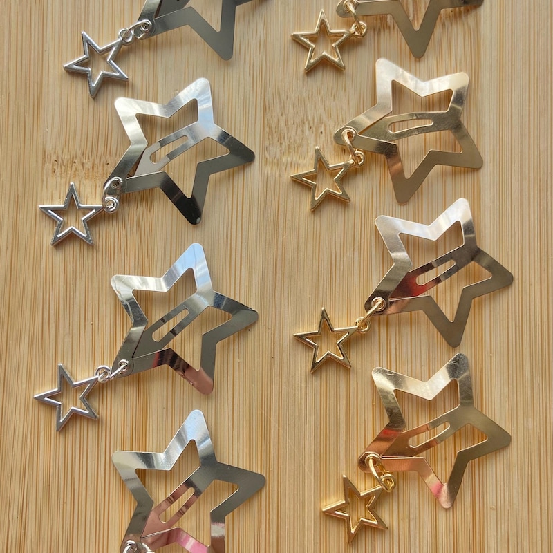 Metal Hair Clips Y2k - Etsy UK