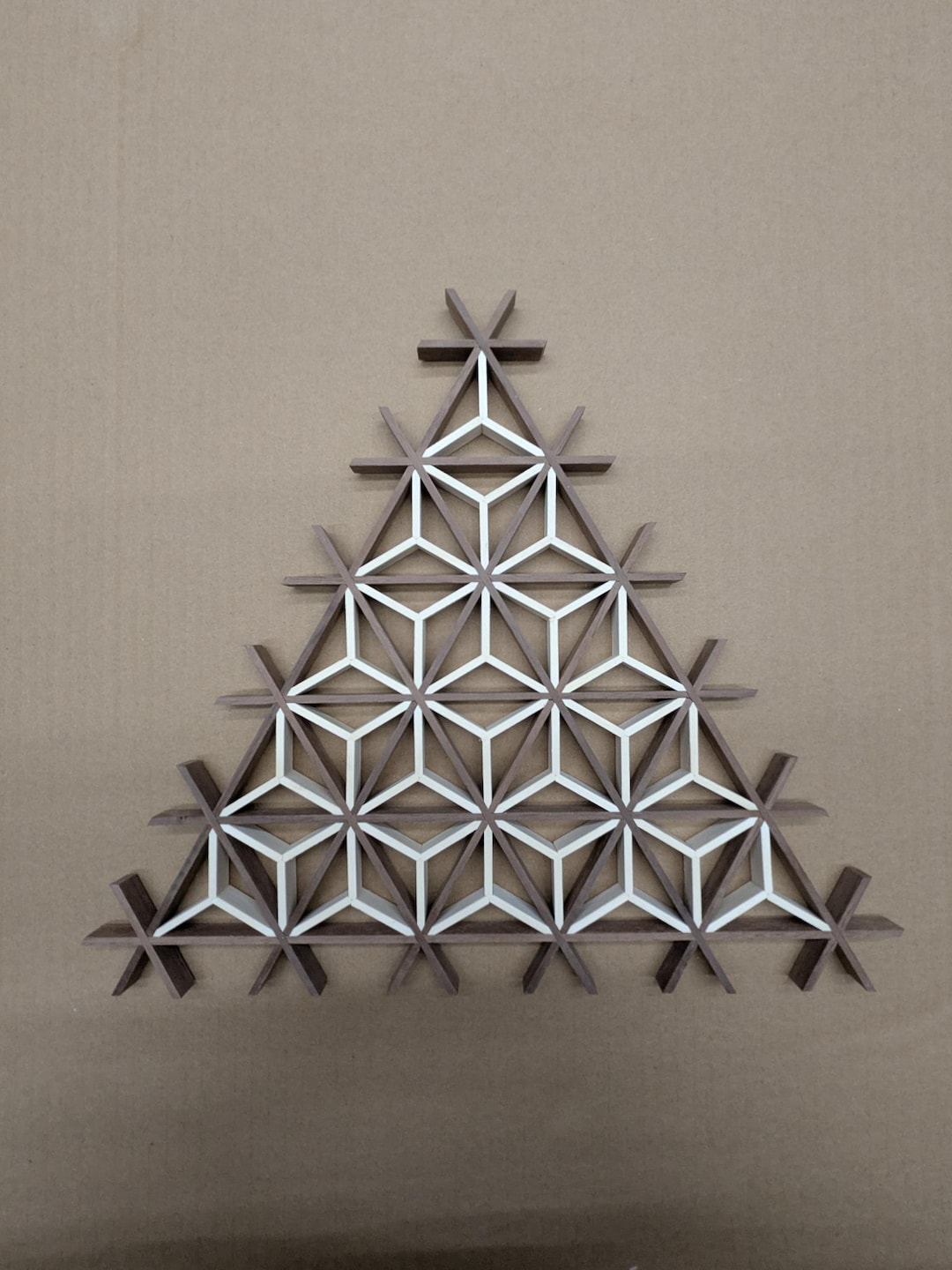 Walnut and Aspen Triangle Kumiko Kit - Etsy