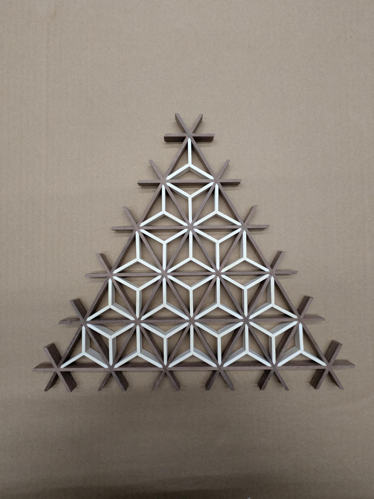 Walnut and Aspen Triangle Kumiko Kit - Etsy