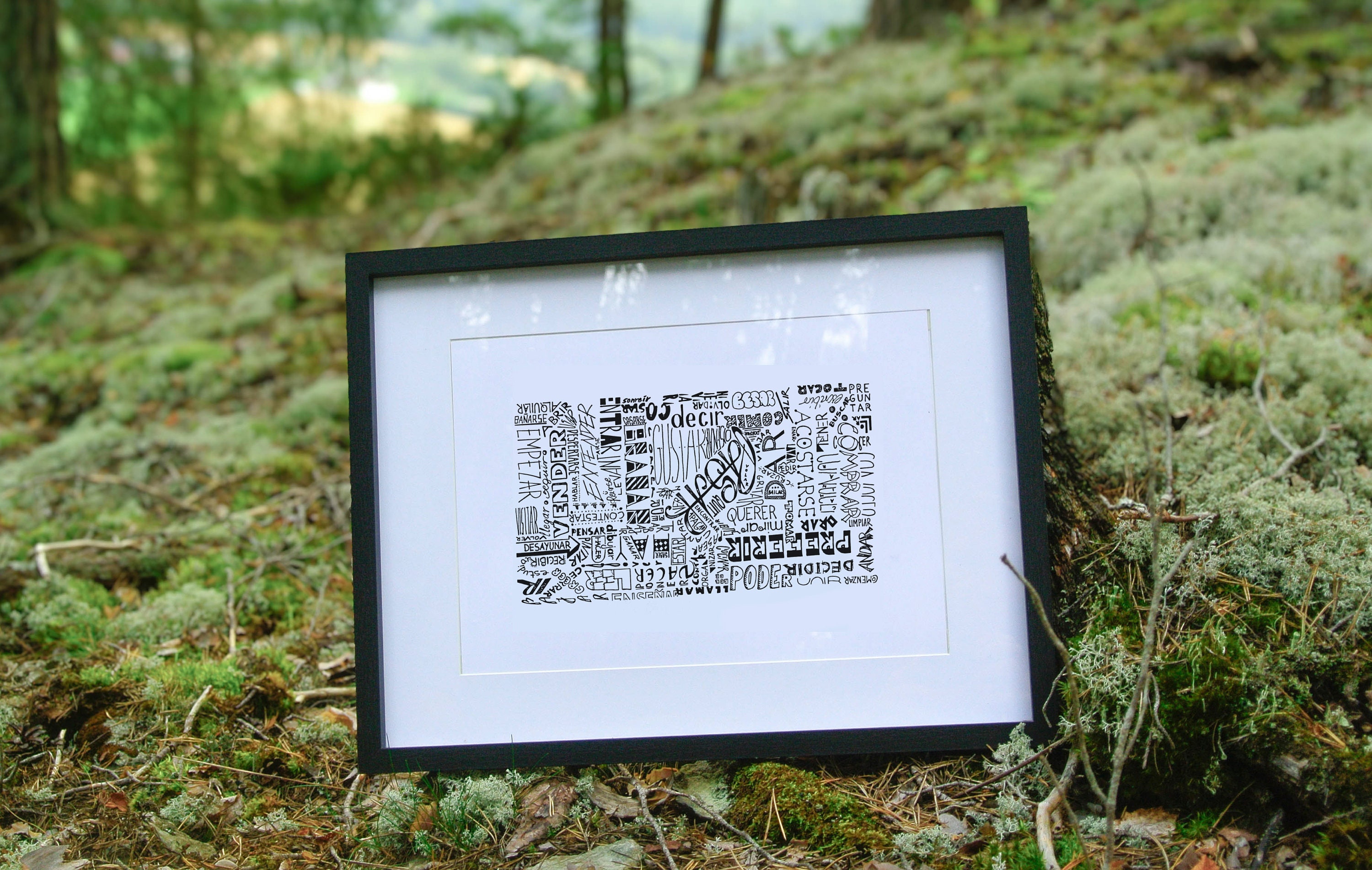 Top 100 Most Common Spanish Verbs List | A4 Poster With Handwritten ...