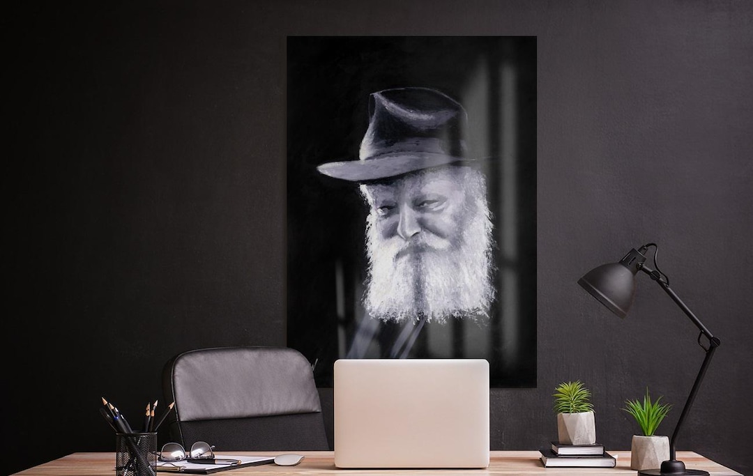 Lubavitch Rebbe Oil Painting Print on Plexiglass - Etsy