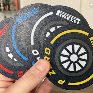 F1 Wheel Coaster - 3D Printed Formula 1 Inspired Drink Coaster - Etsy