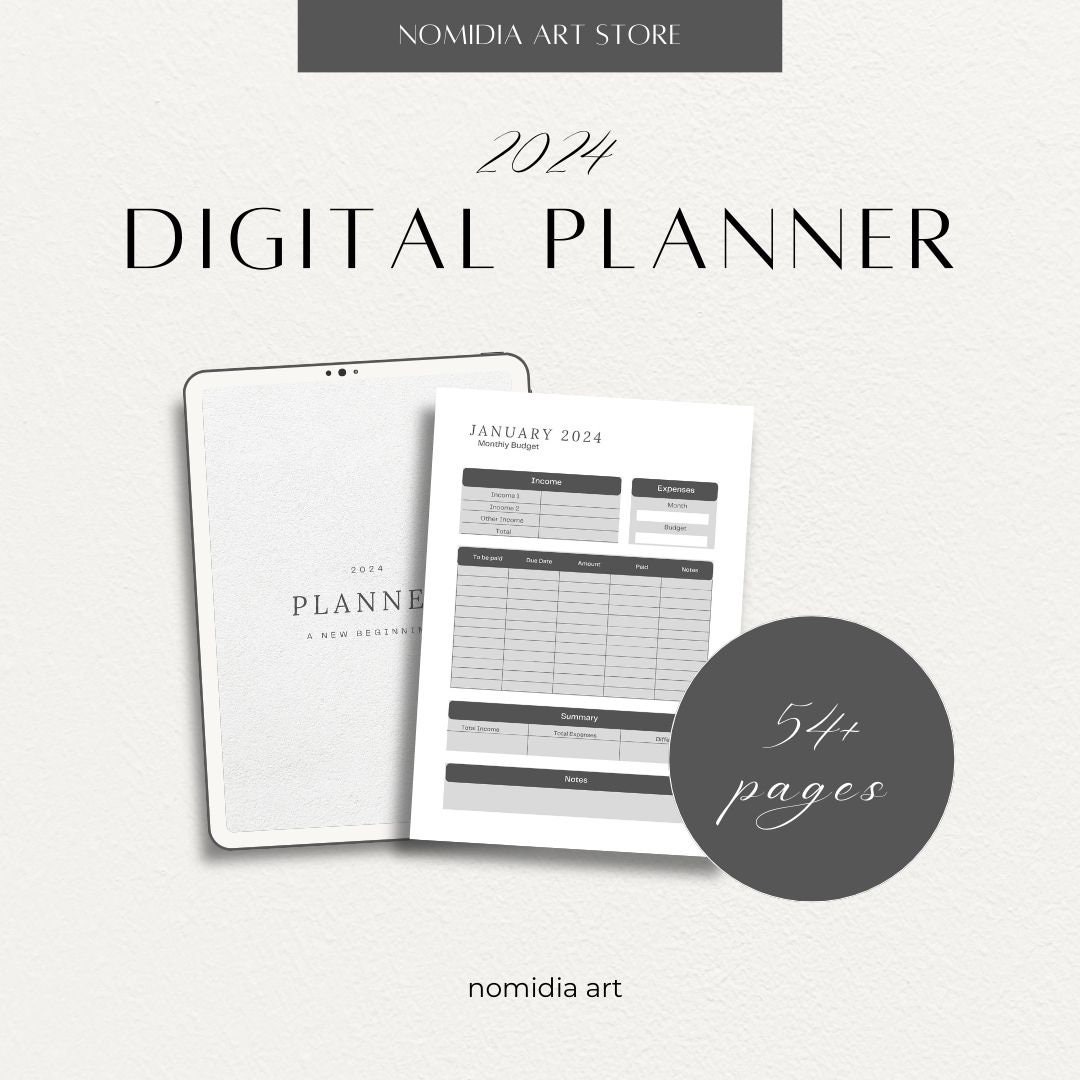 Mid Year Digital Planner 2023 2024 Planner Goodnotes Digital - Etsy