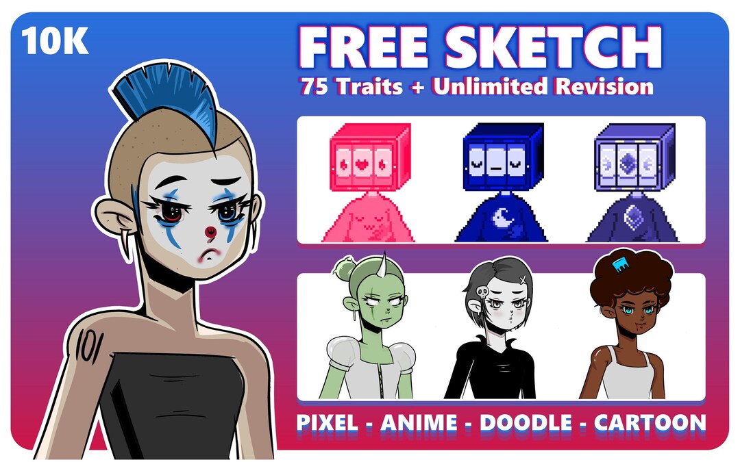 I'll Create 10K NFT Collection for You Only 1 Week - Etsy