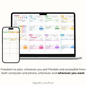 Daily and Weekly Planner, Google Sheets Template, Clear Button, to Do ...
