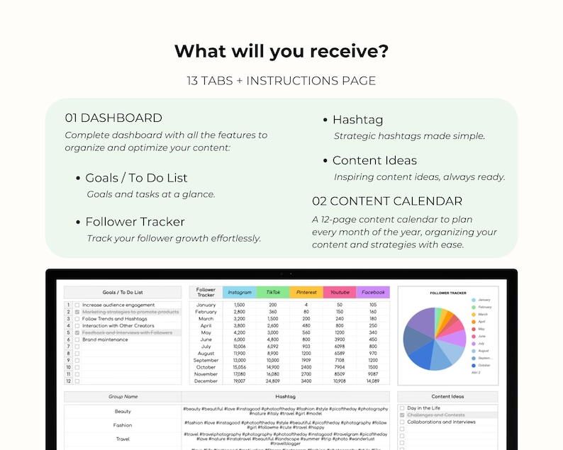 2025 Calendar Content Planner, Social Media, Google Sheets, Digital ...