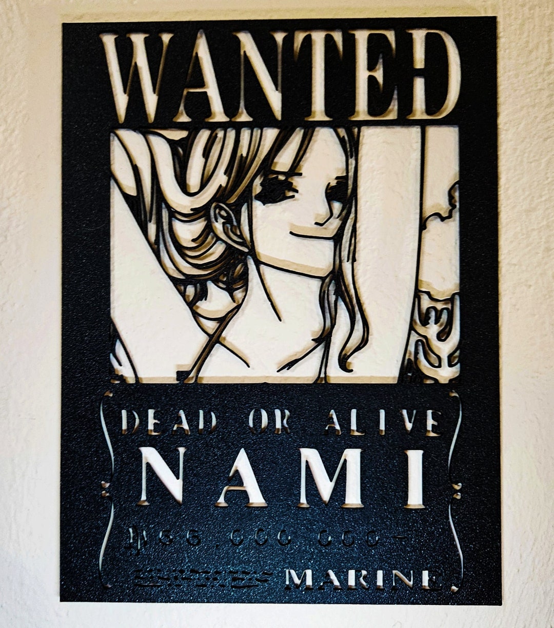 Nami Wanted Poster From One Piece Wall Art - Etsy