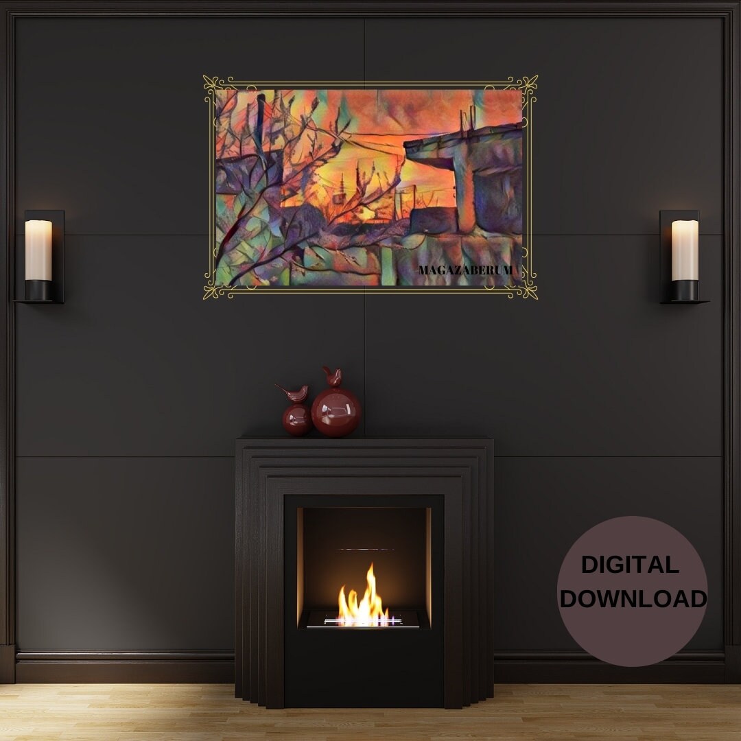 Printable NATURAL LANDSCAPE Oil PAINTING in Pdf Format Unique ...