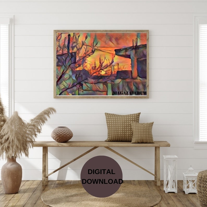 Printable NATURAL LANDSCAPE Oil PAINTING in Pdf Format Unique ...