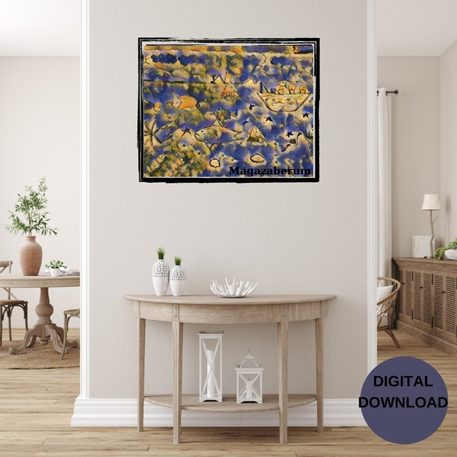 Unique Oil Painting Artonly 1 Availableoil Paintingdigital Artprintable ...