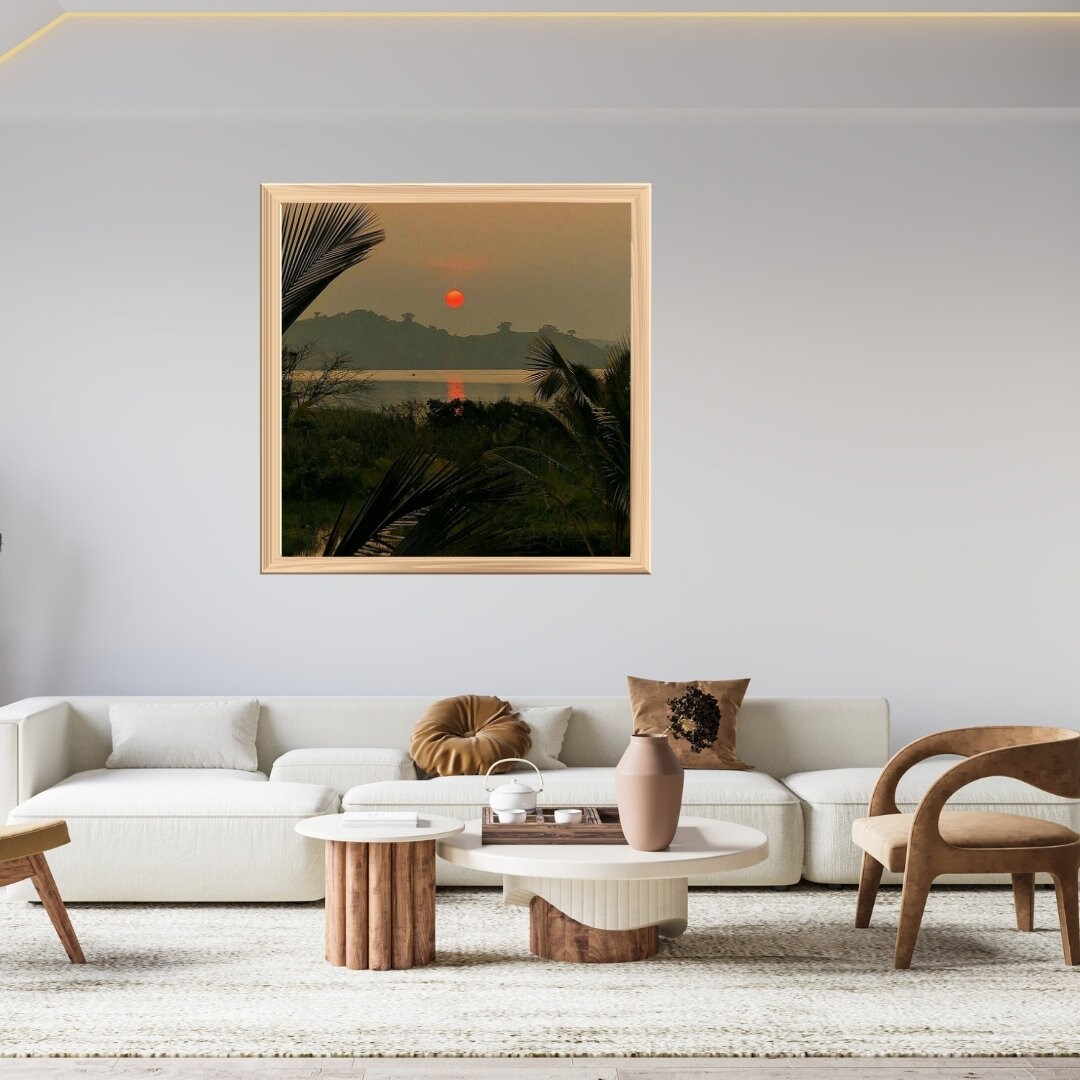 Sunset Landscape Paintingmodern Landscape Designoriginal ...