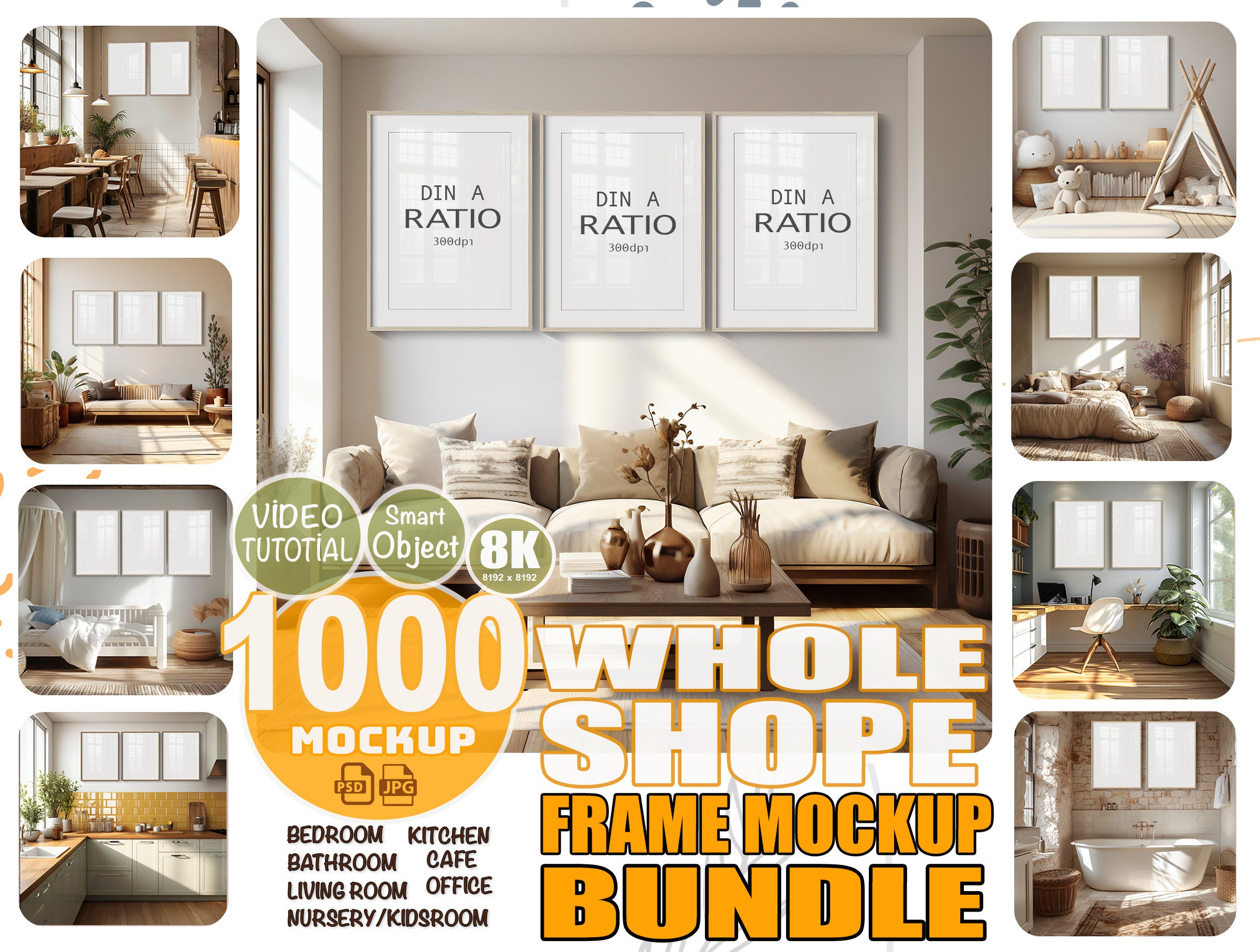 1000+ Frame Mockup | Mega Bundle Set | Editable Frame Mockup Bundle ...