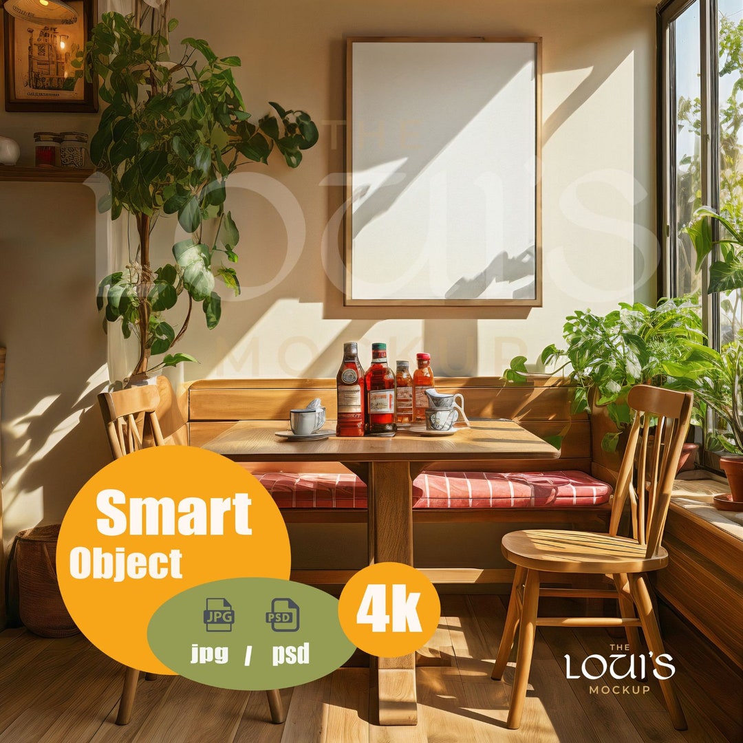 High Quality Cafe Frame Mockup, Cafe Mockup, Restaurant Wall Art Mockup ...