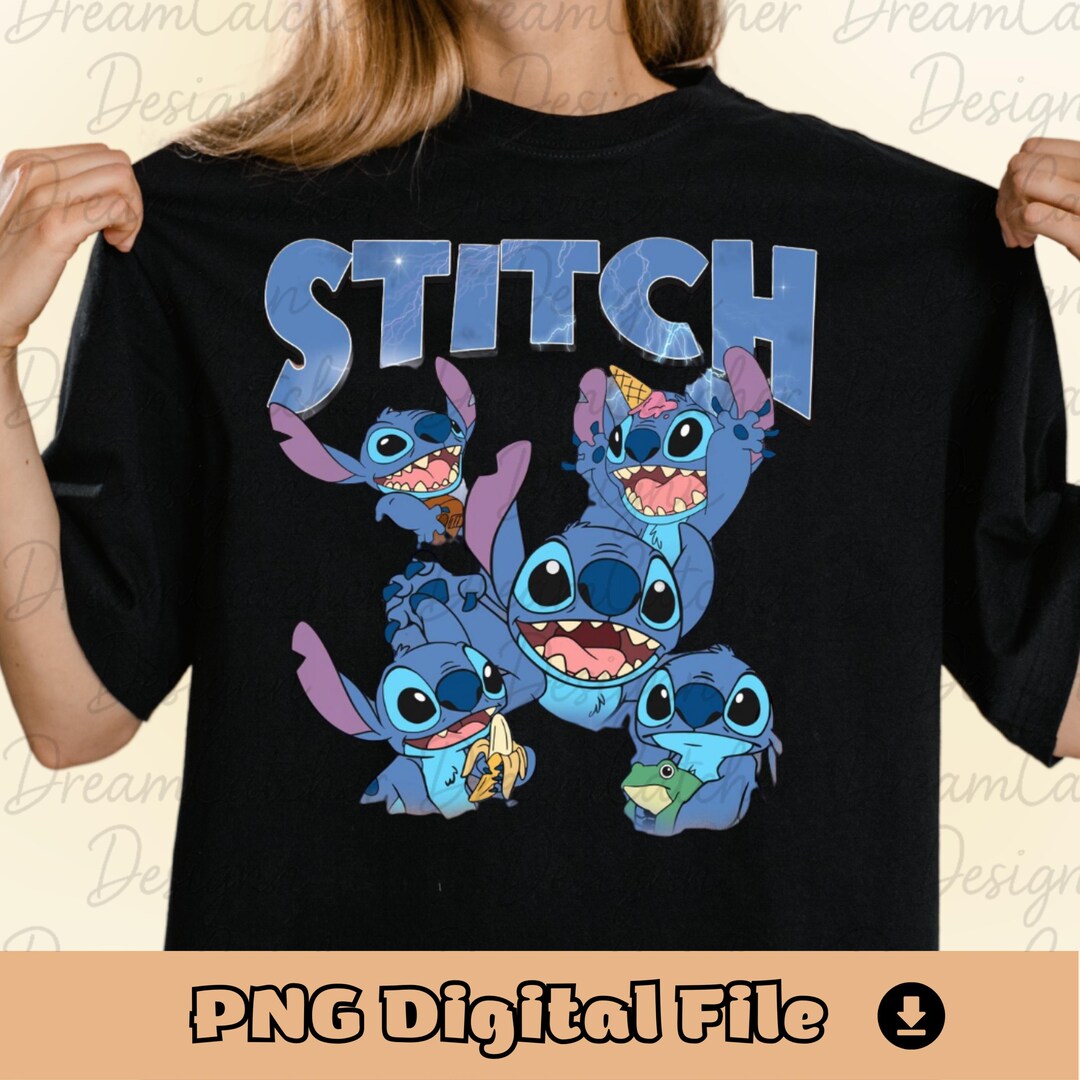 Stitch Png, Retro Stitch Png, Stitch Clipart, Stitch Floral Png, Funny ...