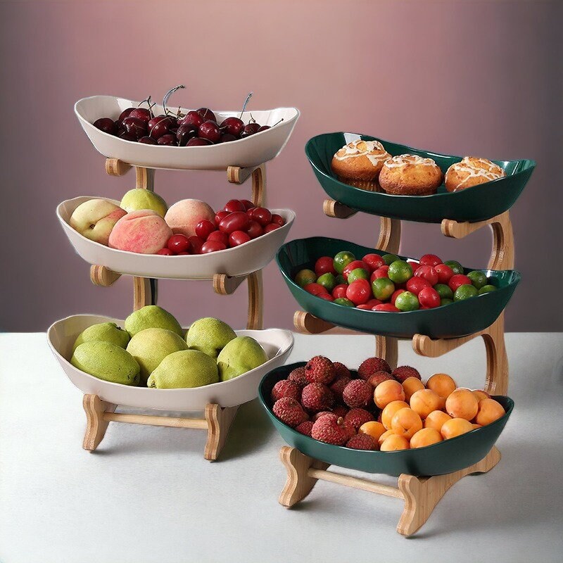 White Tiered Fruit Stand