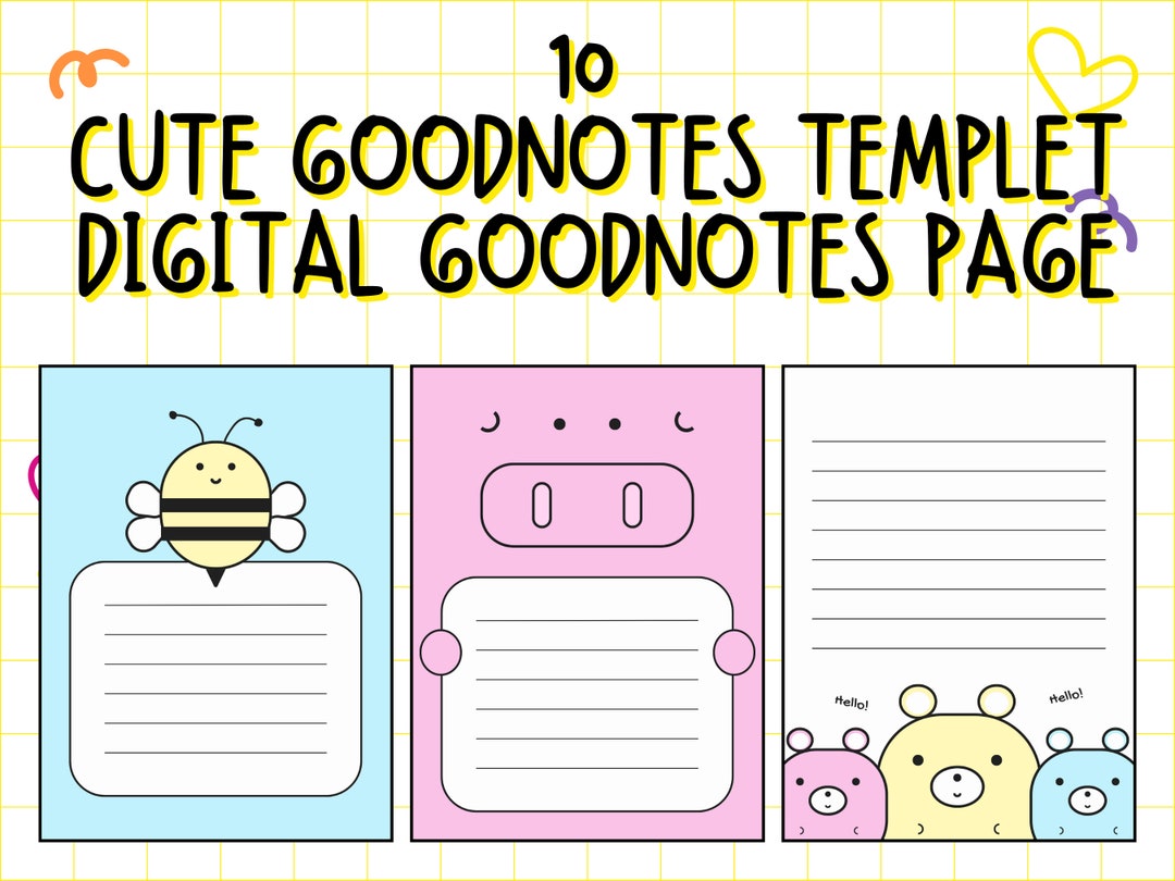 Cute Goodnotes Digital Notebook Covers Digital Note Goodnotes Cover ...