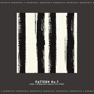 Minimal Ink Stripe Seamless Pattern Bundle | 4 PNG Digital Papers ...