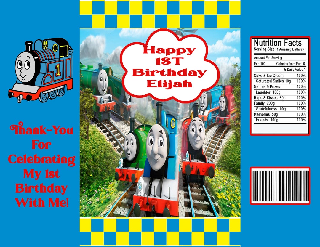 Thomas the Train Chip Bag Wrapper/ Digital File - Etsy