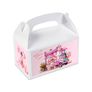 Barbie-themed Gable Box Sold by the Dozen - Etsy