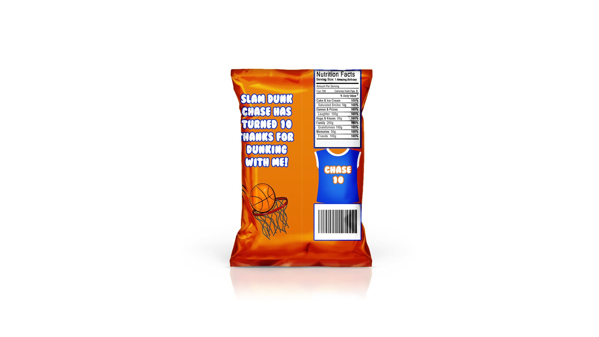 Basketball Theme Chip Bag Wrapper/ Digital File - Etsy