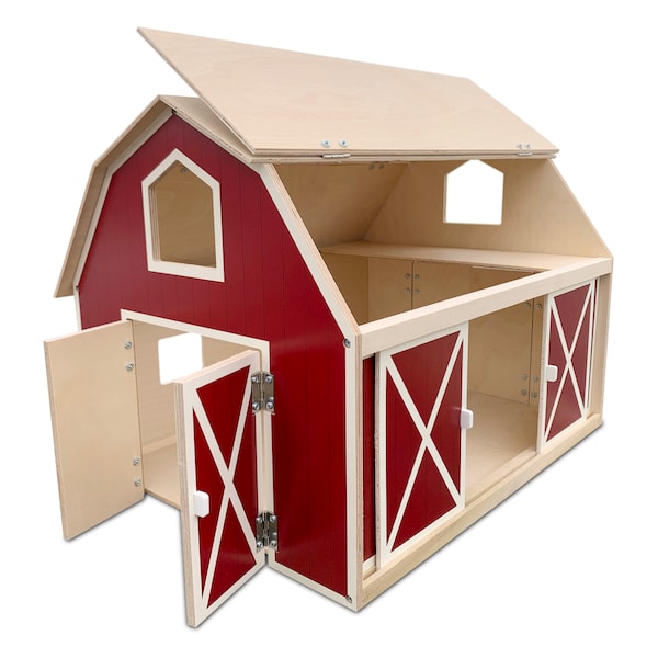 Wooden Toy Barns - Etsy