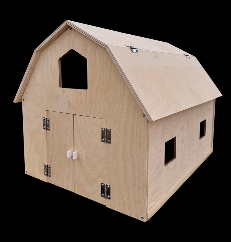 LARGE Made in USA Durable Wooden Toy Barn 18" X 18" X 24" - Etsy