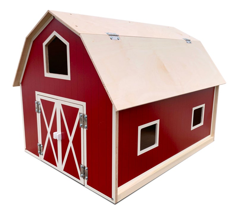 LARGE Made in USA Durable Wooden Toy Barn 18" X 18" X 24" - Etsy