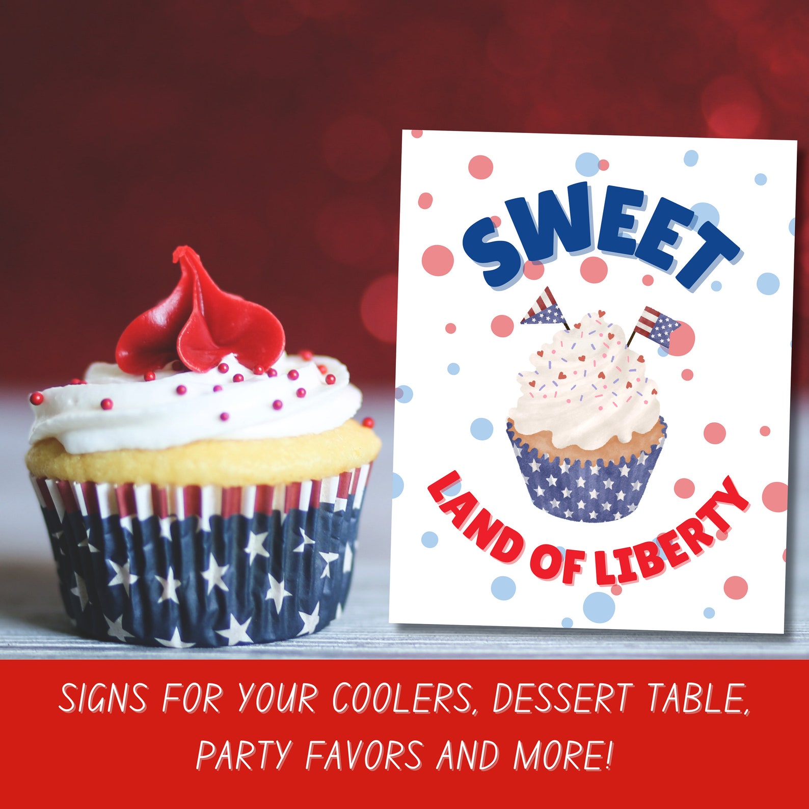 4th of July Party Signs | Patriotic Décor | 4th of July Party ...