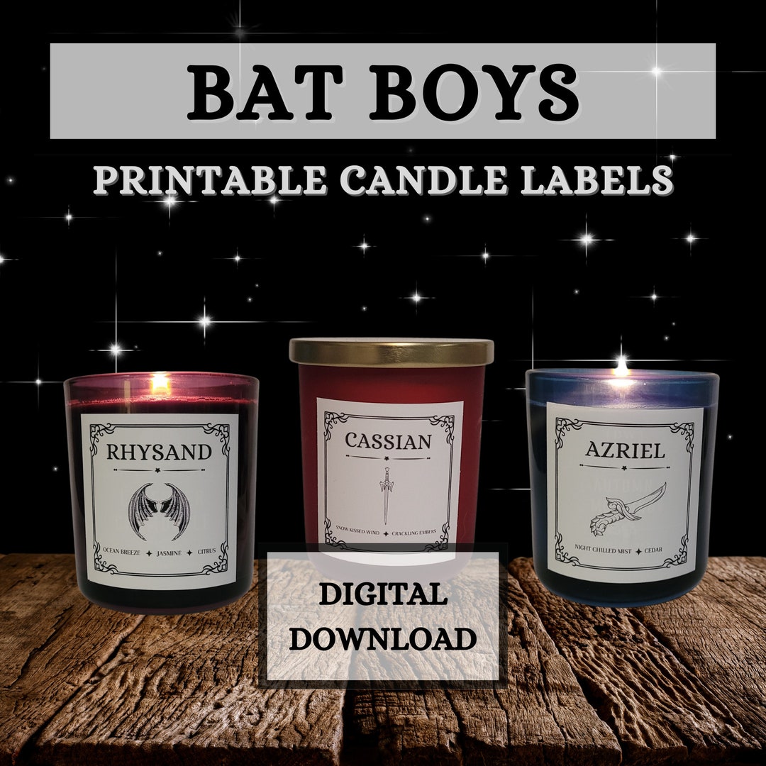 ACOTAR Inspired Candle Labels | Booklover Gifts | ACOTAR Gifts | A ...