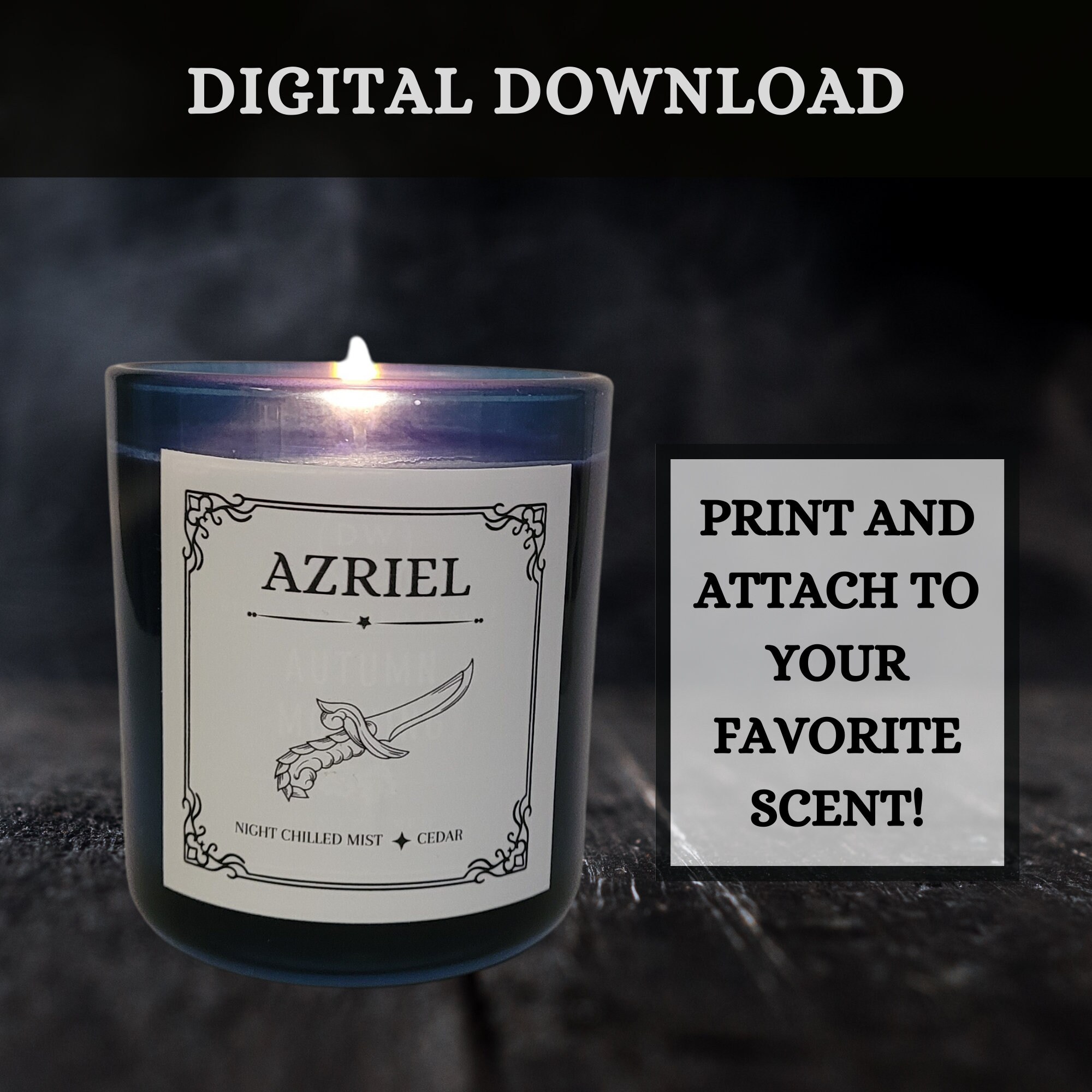 ACOTAR Inspired Candle Labels | Booklover Gifts | ACOTAR Gifts | A ...