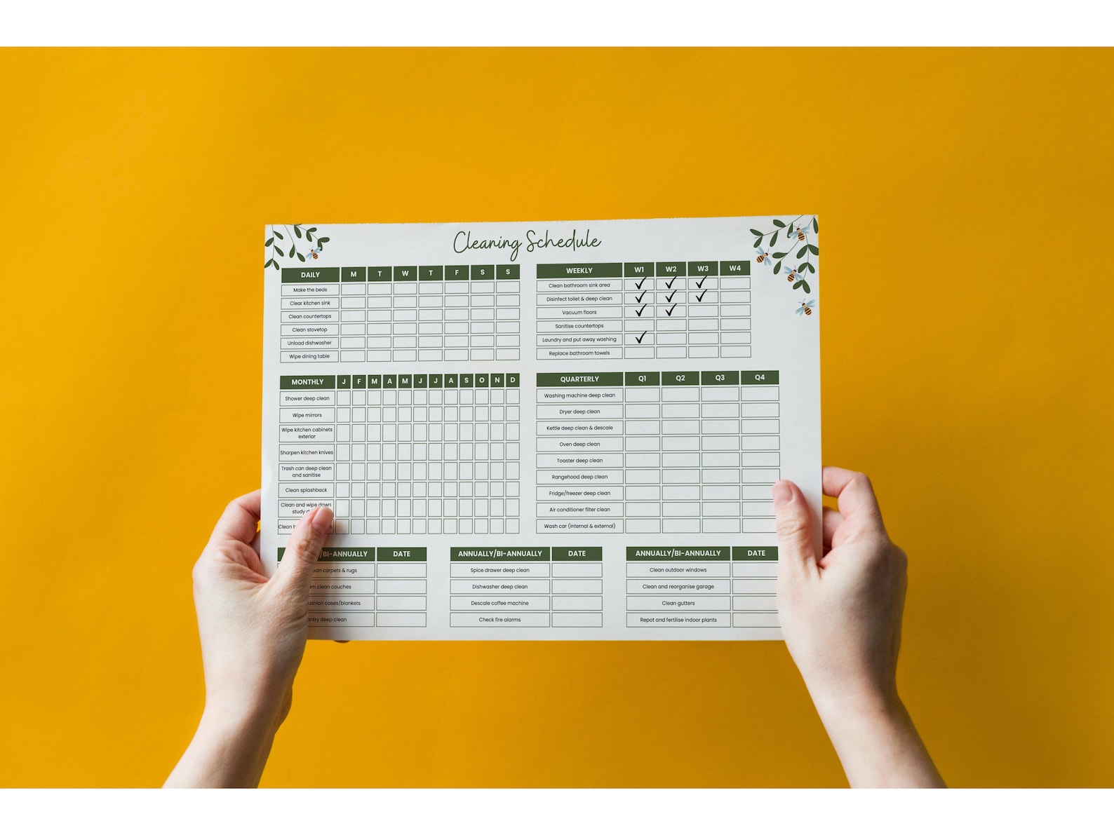Editable and Printable Cleaning Planner Templates With - Etsy