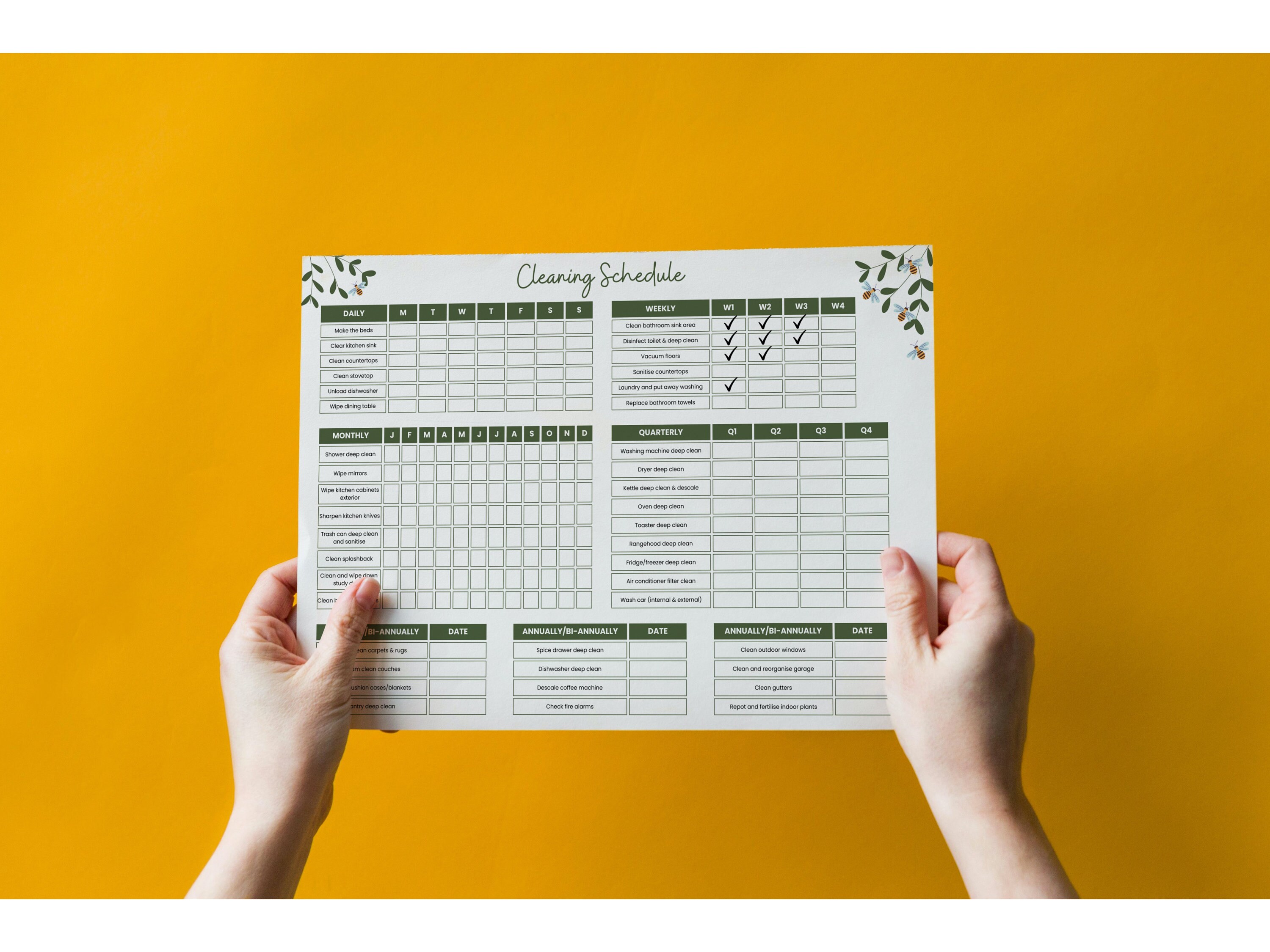 Editable and Printable Cleaning Planner Templates With - Etsy