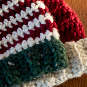 Christmas Crochet Santa Elf Hat Pattern / Adult Child Size / Pdf ...