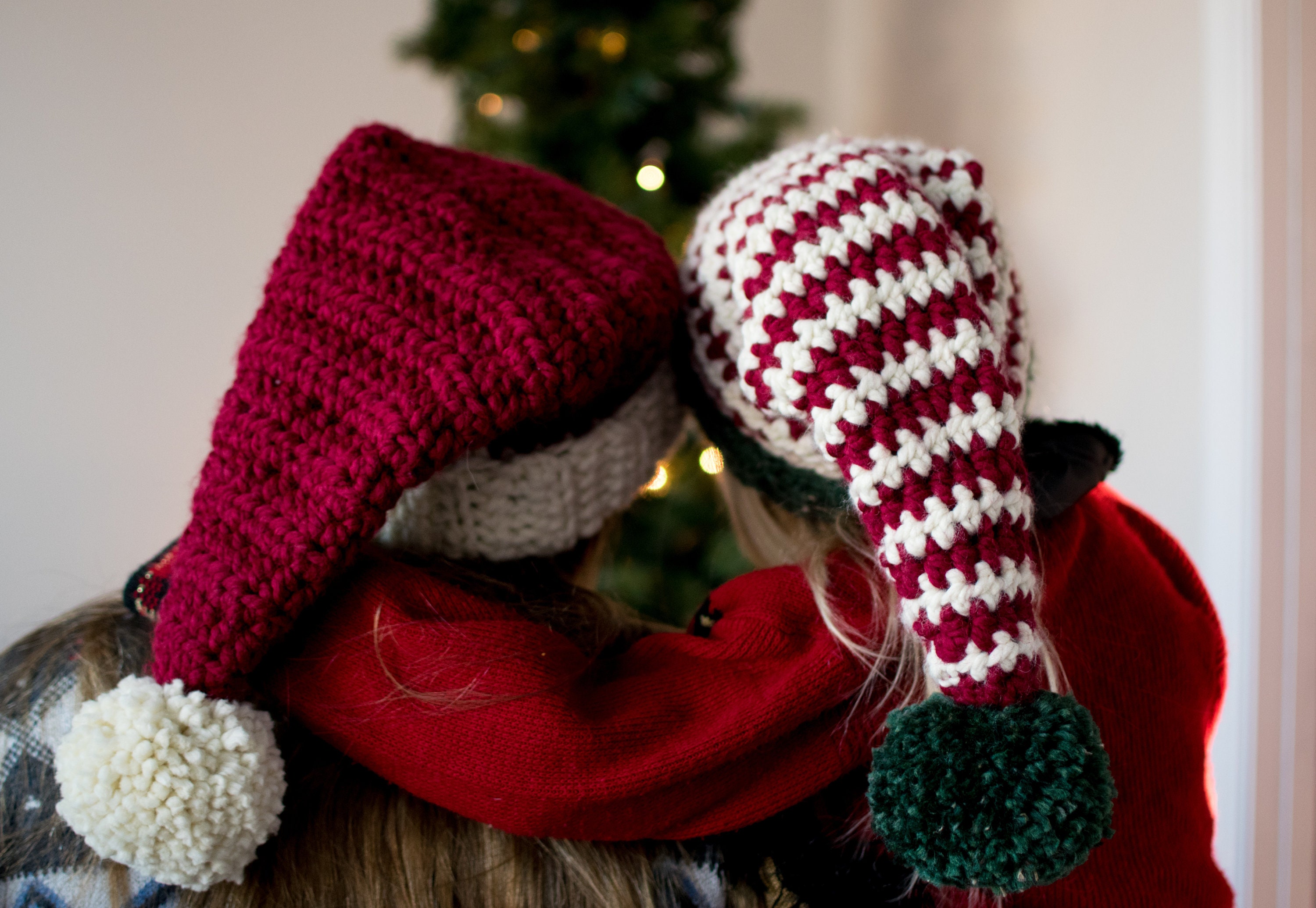 Christmas Santa Elf Hat Crochet Pattern Adult Child Sizes Pdf - Etsy ...